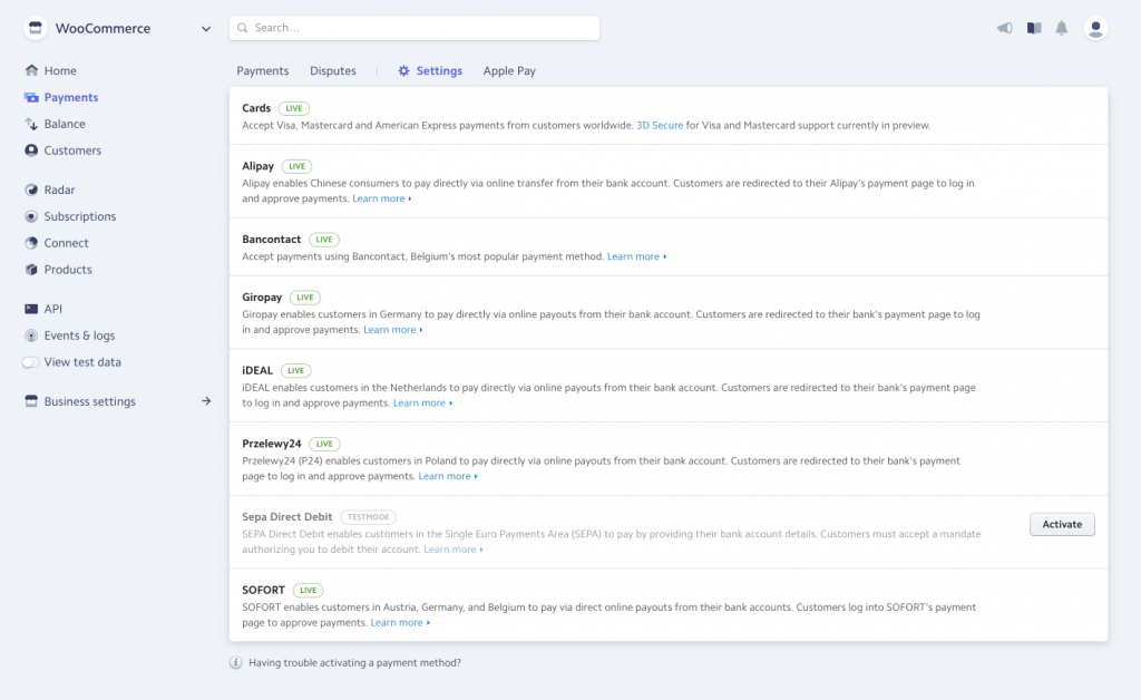 WooCommerce Stripe Payment Gateway Plugin